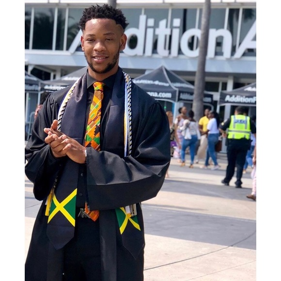 Accessories | Jamaica Flag Graduation Stolesash | Poshmark
